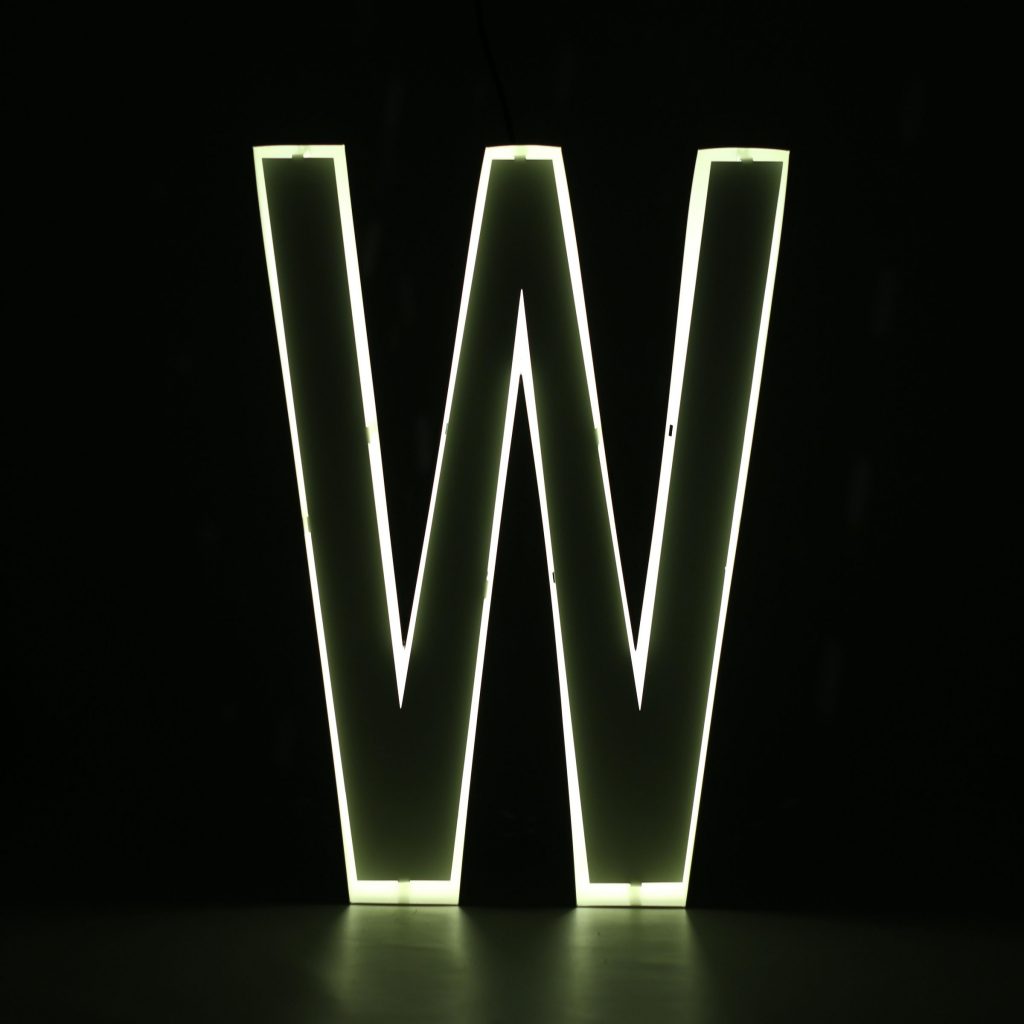 “NEON STYLE“ Letter W - iLUTE d.o.o.